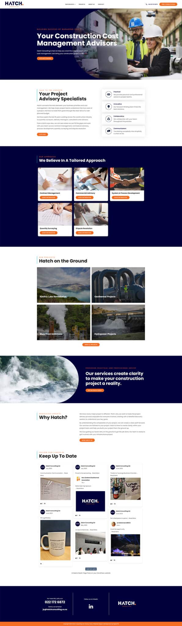 Website Refresh for Hatch Consulting | Digital Pie NZ