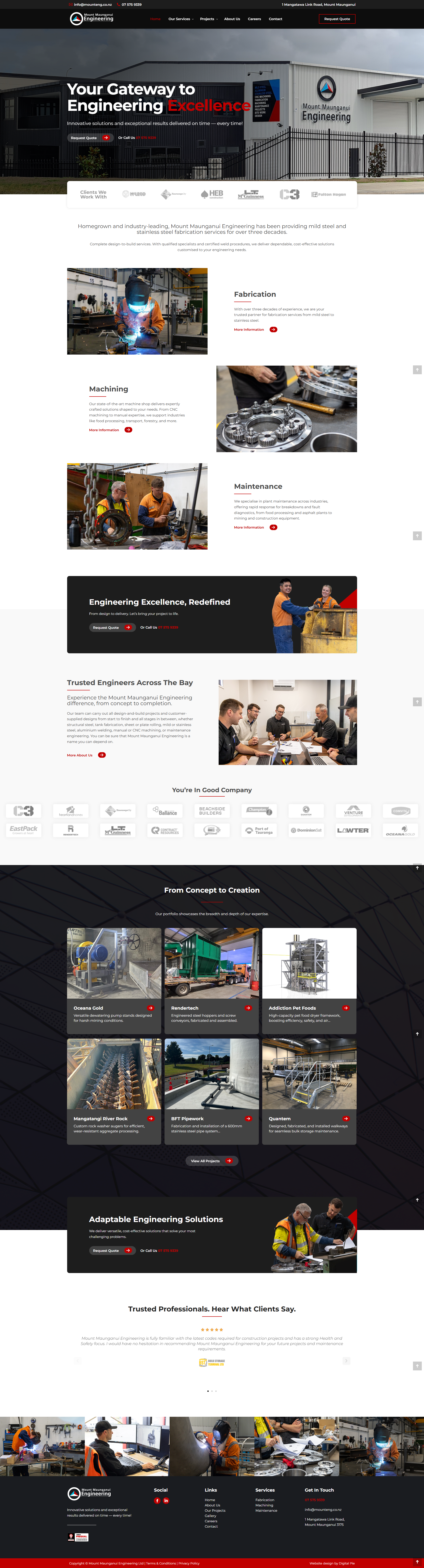 Mount Engineering | New Website Launch | Digital Pie